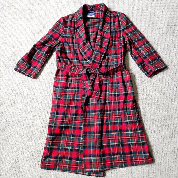 Pendleton | Underwear & Socks | Vintage Pendleton Robe Mens L Red Wool ...